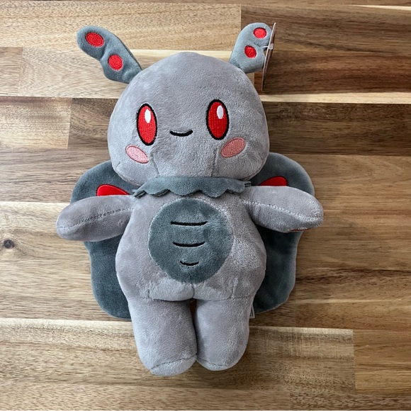 Toys | Baby Mothman 12 Gray Plush With Red Eyes New With Tags | Poshmark
